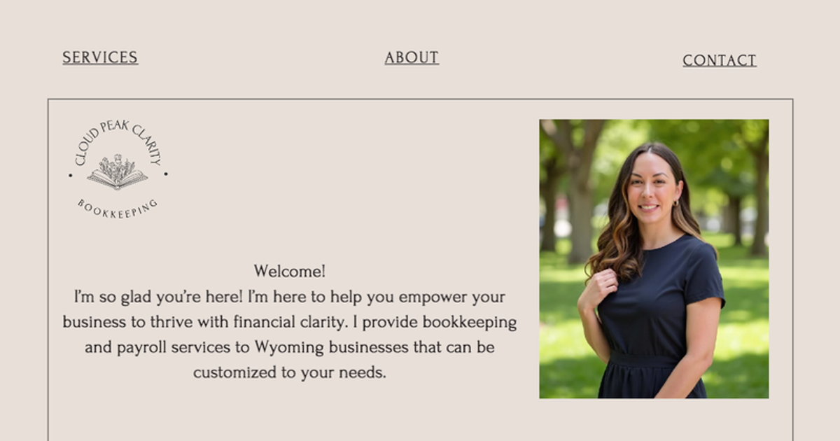 Beige simple CPC website